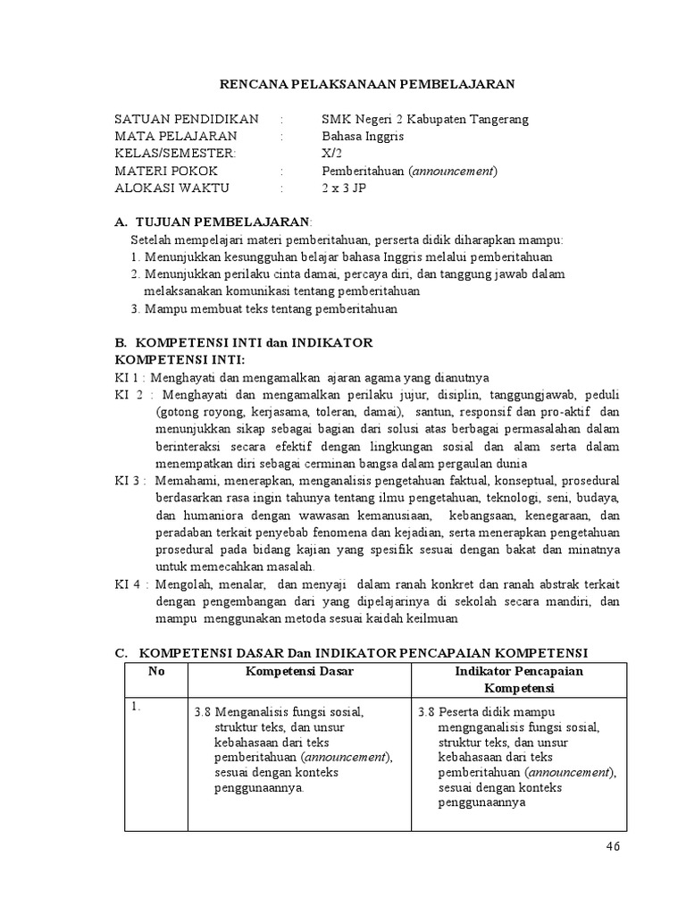 RPP 8 - Announcement | PDF