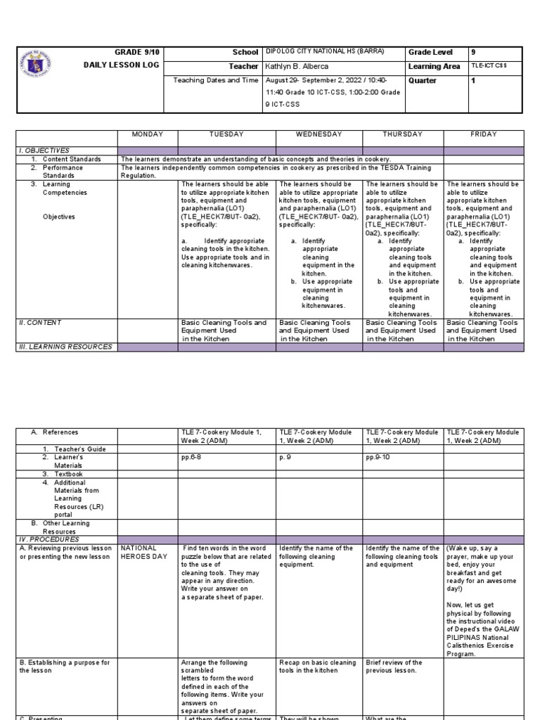 Tle 9 Ict Q1M2 | Download Free PDF | Rubric (Academic) | Learning