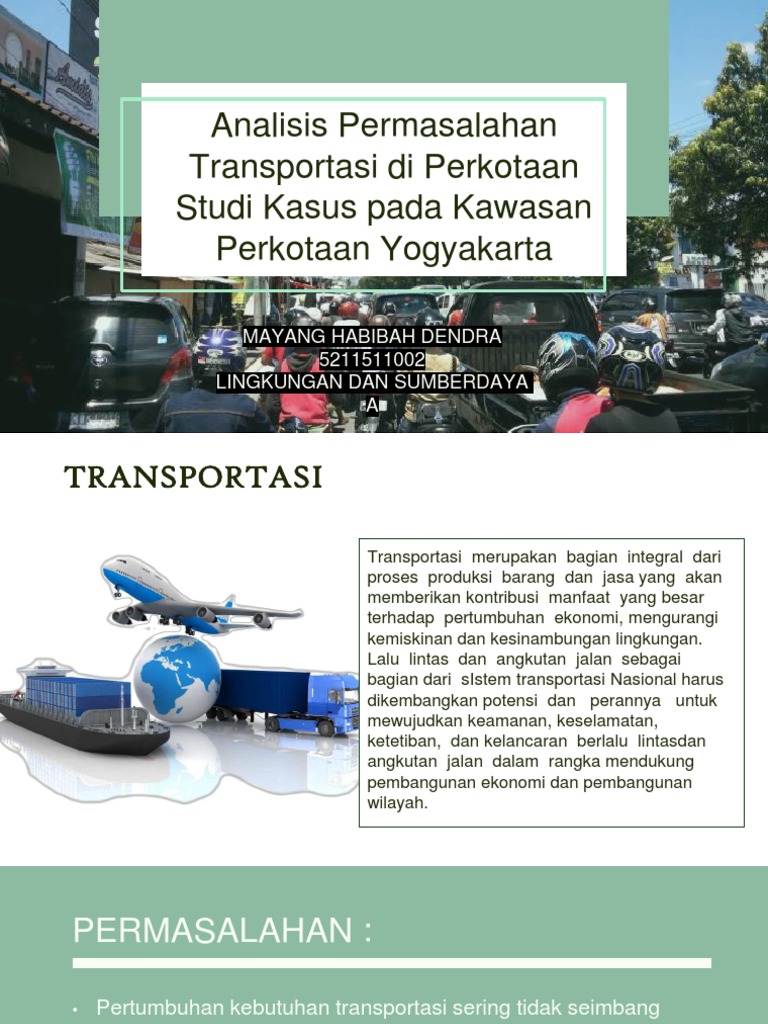 Masalah Transportasi Yogyakarta | PDF