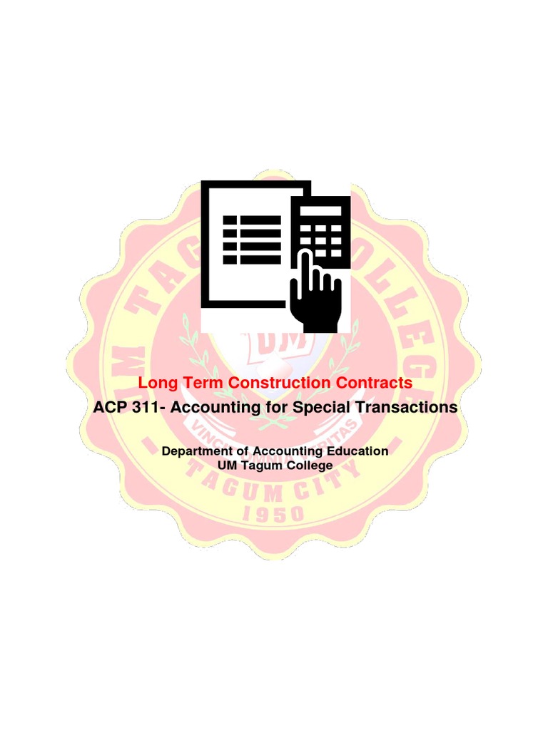 Accounting for Long-Term Contracts | PDF | Financial Accounting | Business