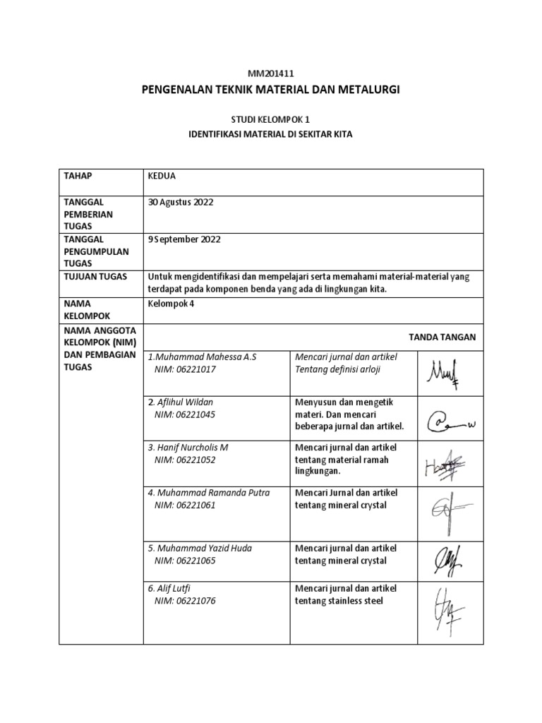 Identifikasi Material Jam Tangan | PDF