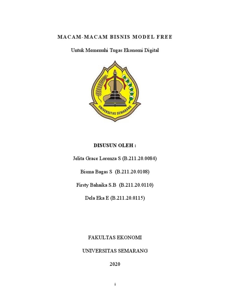 Makalah MACAM-MACAM BISNIS MODEL FREE | PDF | Bisnis | Komputer