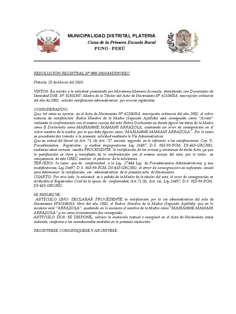 RESOLUCIÒN ADM. DI-415-GRC-016.NAC. (Autoguardado) | PDF | Justicia | Crimen y violencia