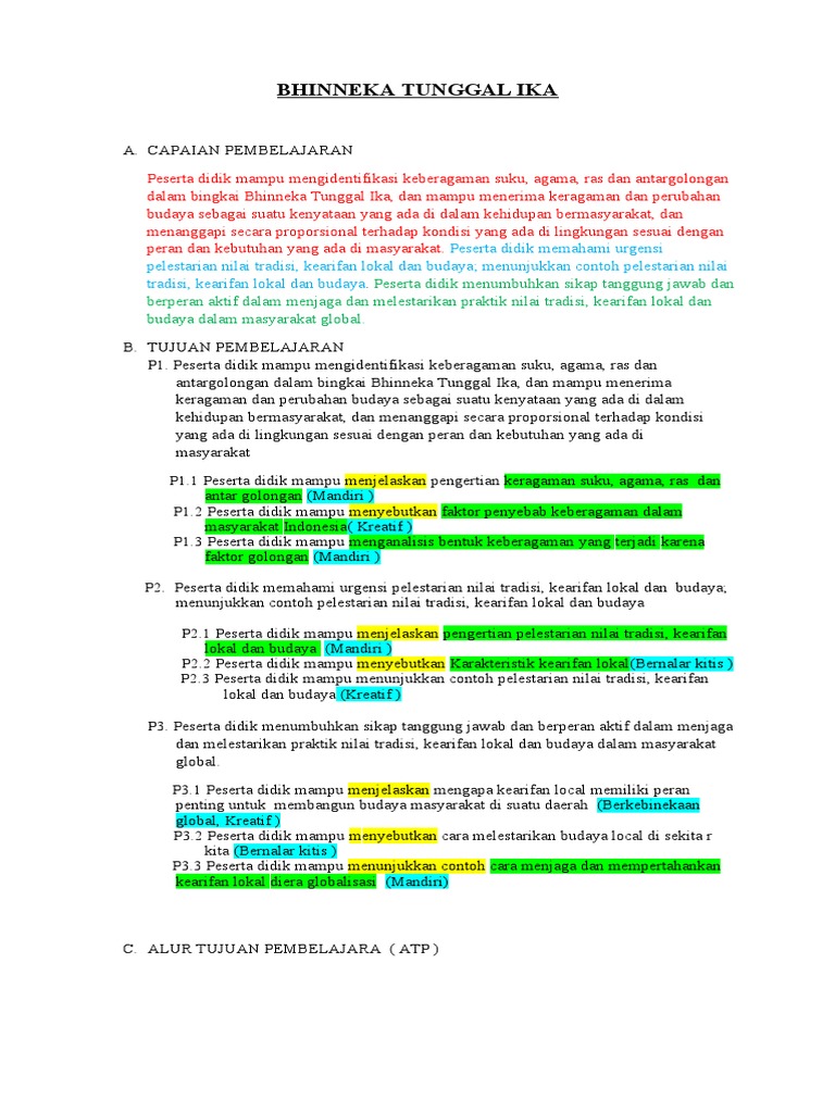 Bhinneka Tunggal Ika | PDF