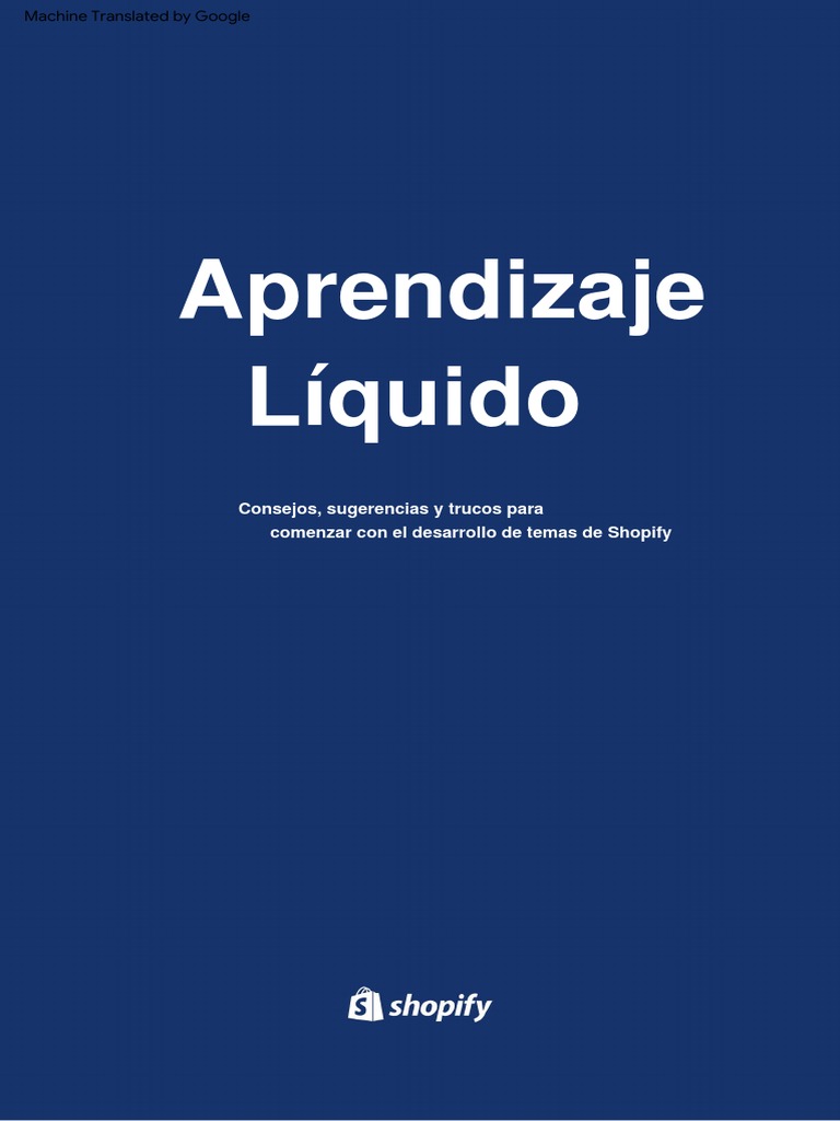 Shopify Partners Learning Liquid 2020 | PDF | Lenguaje de programación | Archivo de computadora