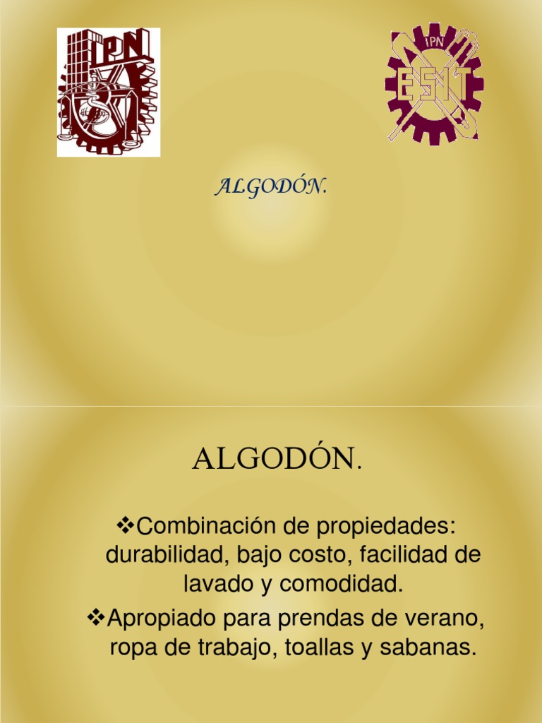 Propiedades y Usos del Algodón | PDF | Algodón | Fibras
