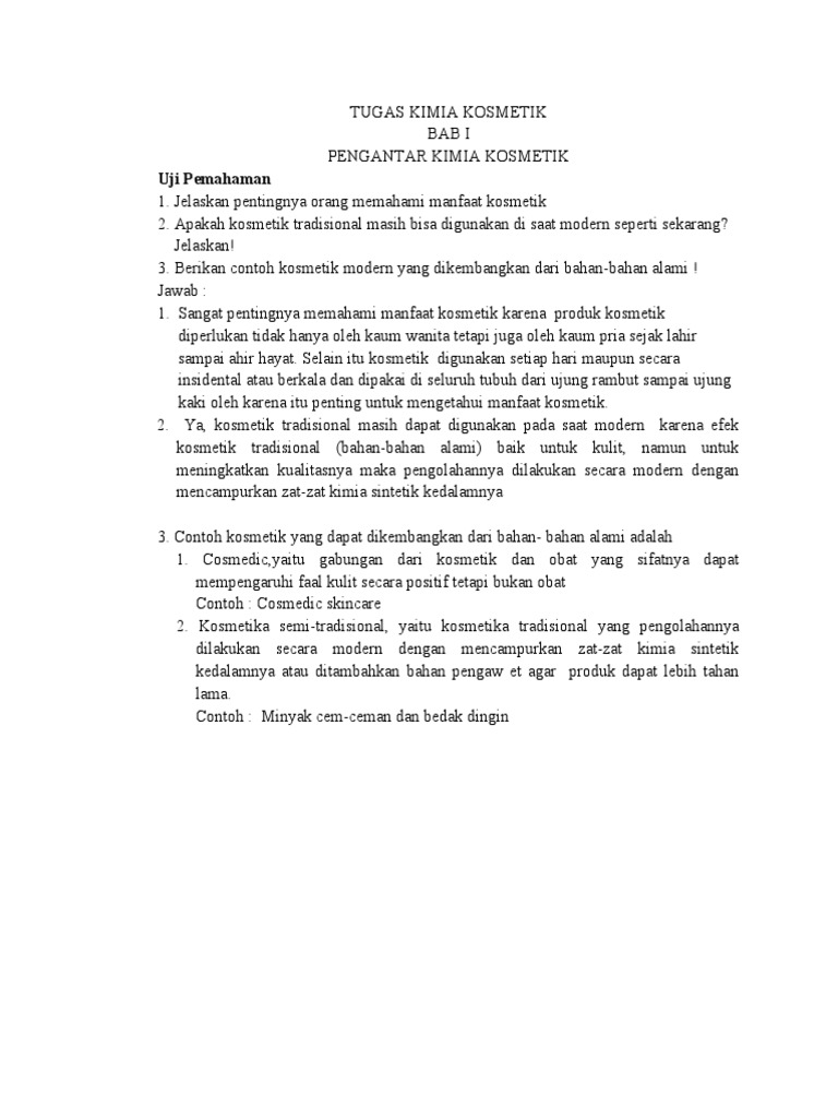 Tugas Kimia | PDF | Sains & Matematika