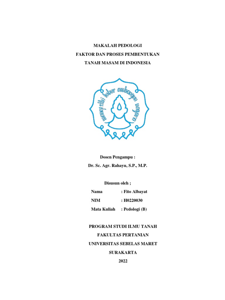 Fito Albayat - H0220030 - Tugas Pertemuan 7 - Pedologi | PDF | Sains ... Fito Albayat - H0220030 - Tugas Pertemuan 7 - Pedologi | PDF | Sains ...