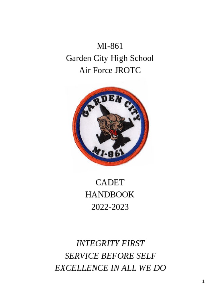 Mi-861 Cadet Handbook 2022-2023 | Download Free PDF | Commander | Sergeant