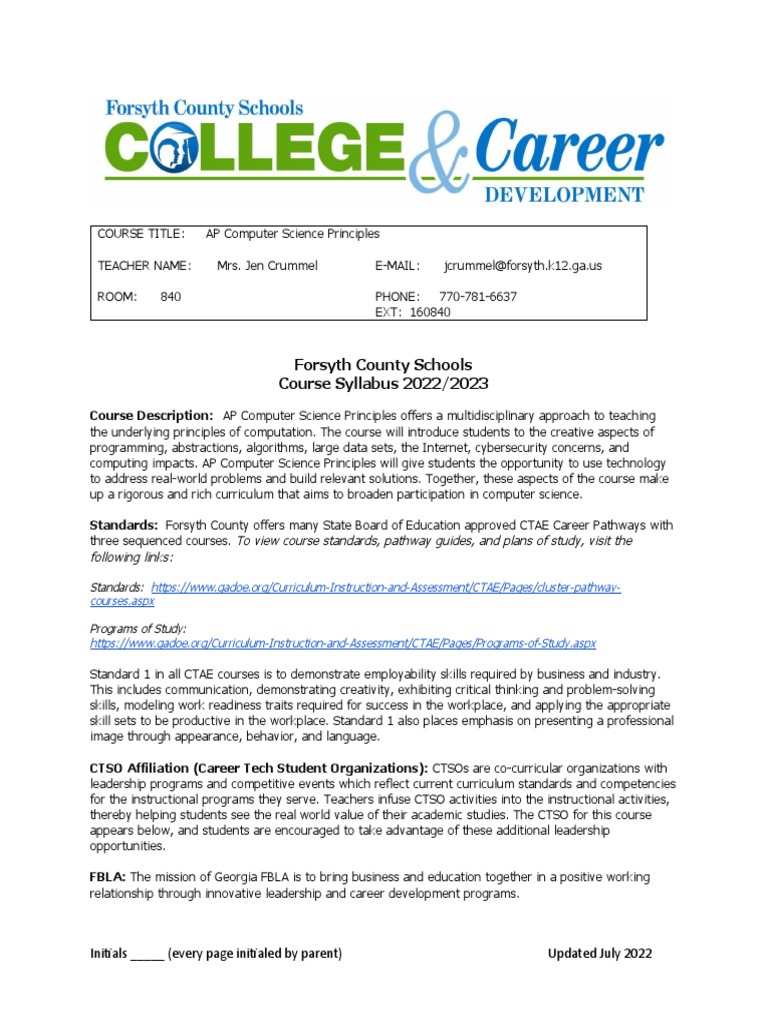 AP Computer Science Principles Syllabus | PDF | Privacy | Websites
