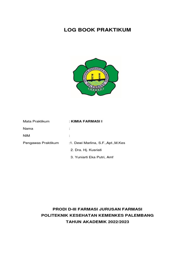 Blanko Log Book Praktikum Kimia Farmasi I | PDF