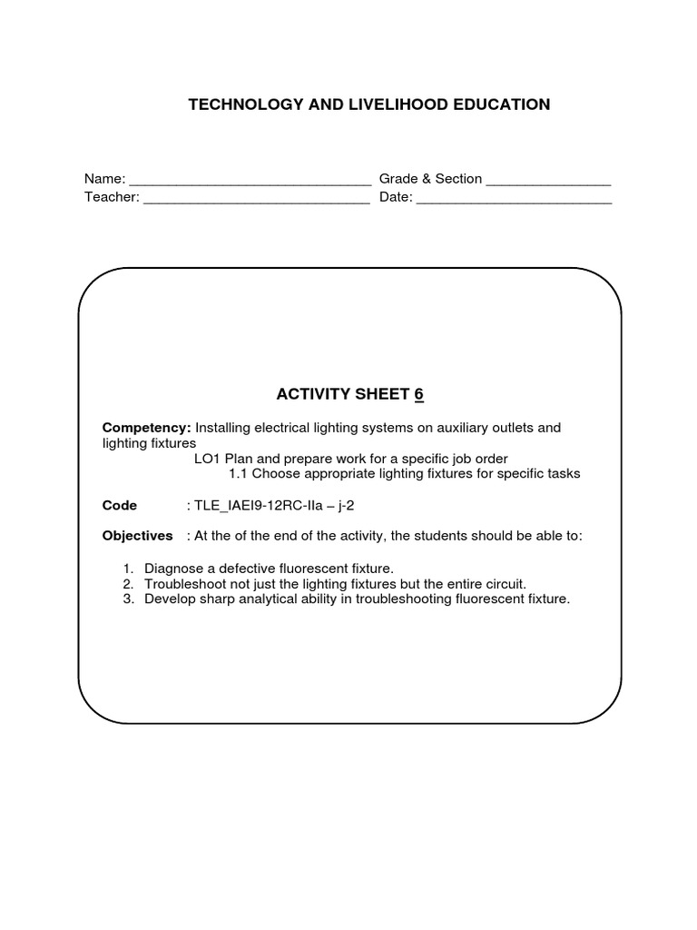 Tle Eim Grade9 Quarter2-Week6-Worksheet6 4pages Ito Yun | PDF ...