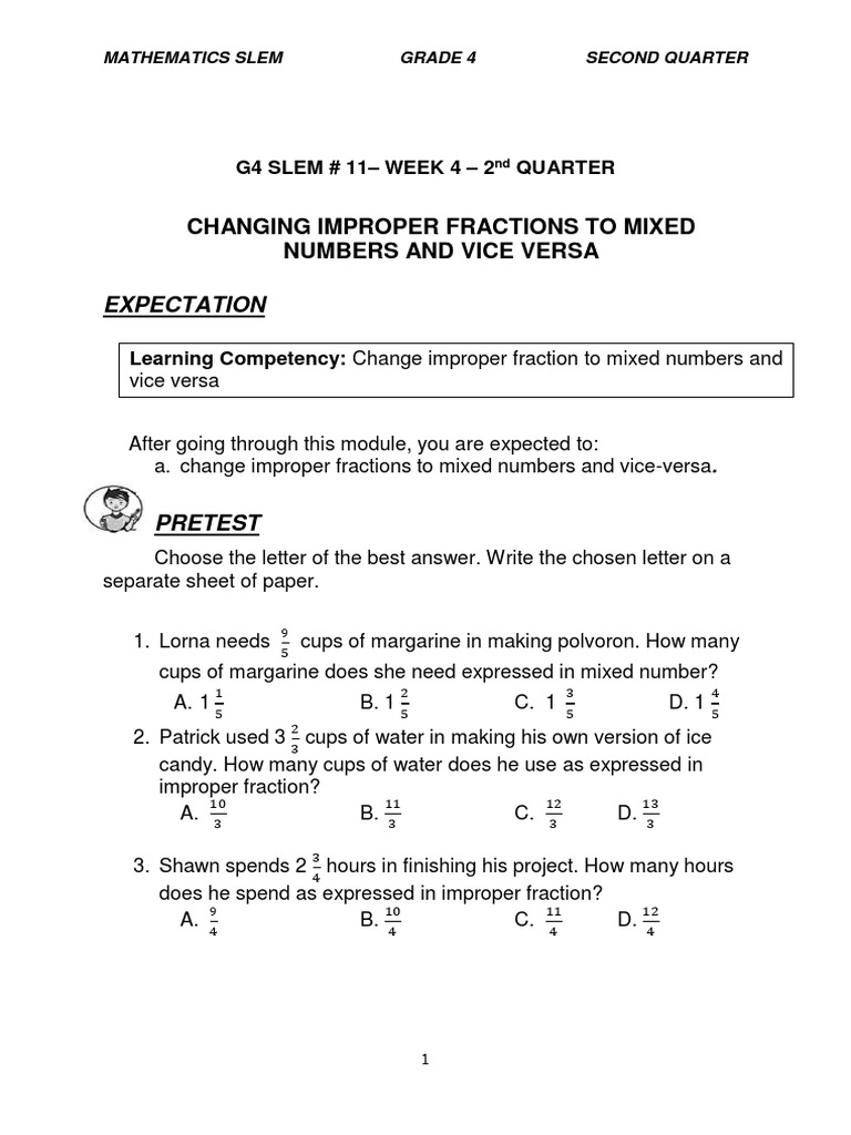 Math G4 Q2 M7 W4 11pages | PDF | Mathematical Notation | Division (Mathematics)