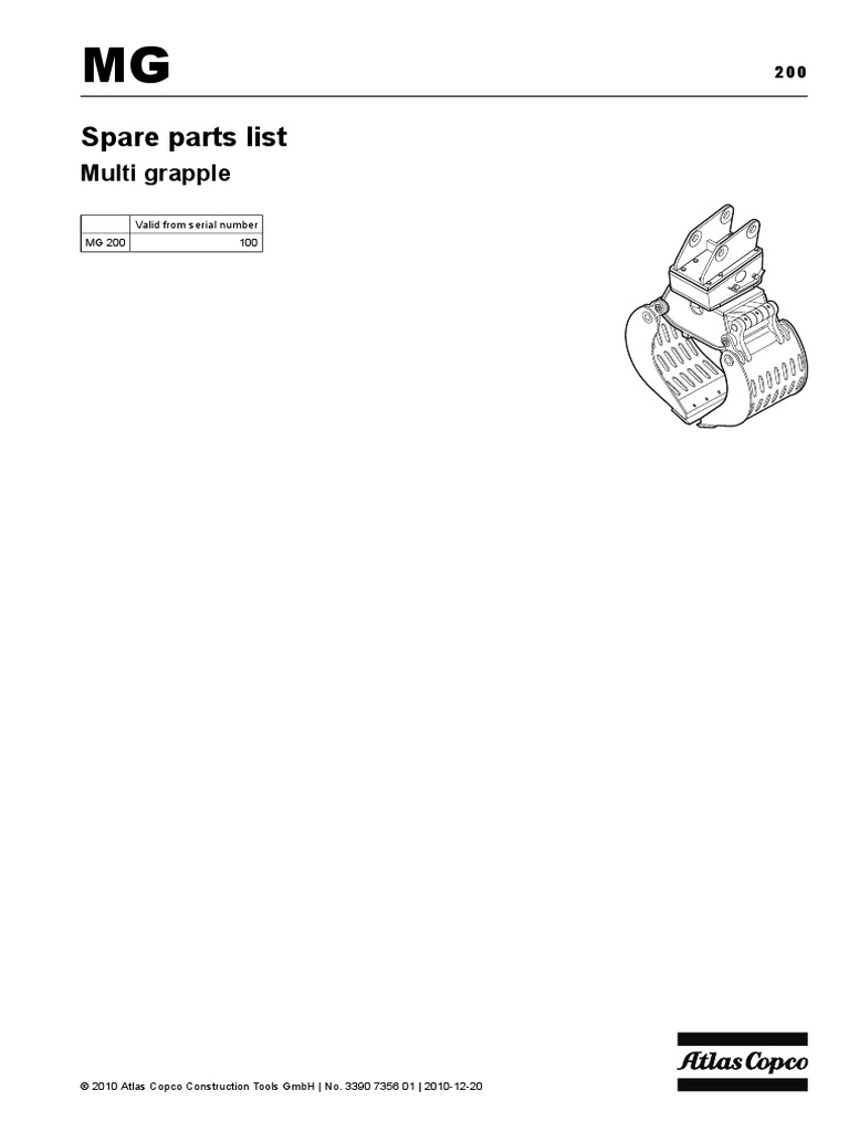 MG200 | PDF | Tools | Machines