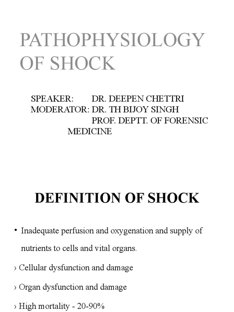 Understanding the Pathophysiology of Shock: An In-Depth Exploration of ...