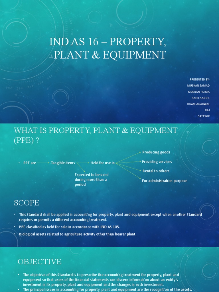 Ind As 16 - Ppe | PDF | Depreciation | Fixed Asset