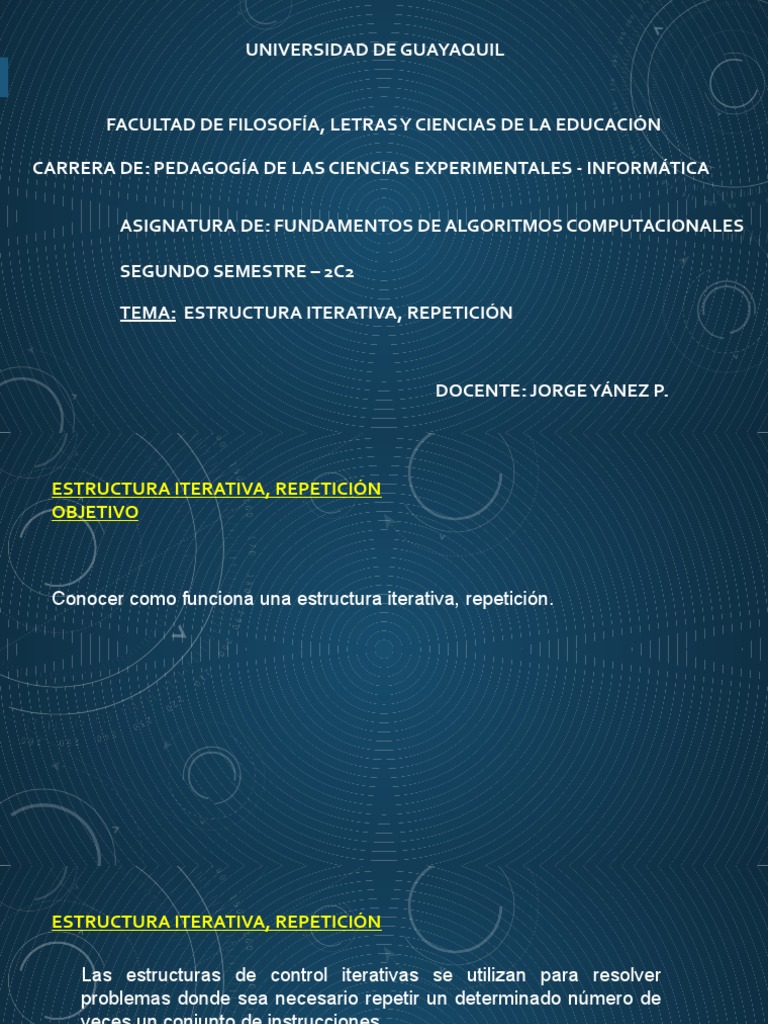 Estructura Iterativa en Algoritmos | PDF