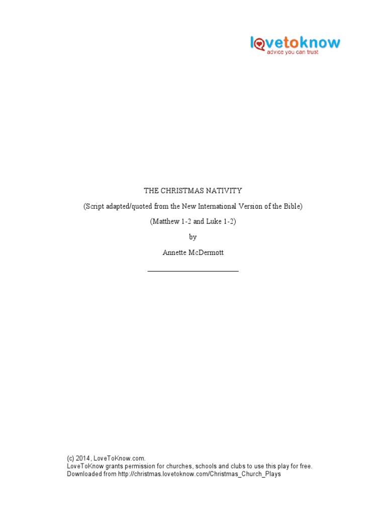 2487 Adult Nativity Play | PDF | Biblical Magi | Mary, Mother Of Jesus