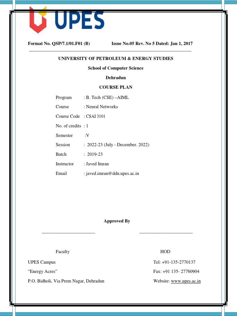 NN Lab Course Plan | Download Free PDF | Engineering | Educational Technology