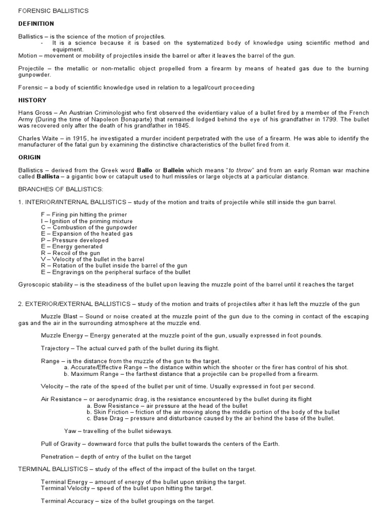 Forensic Ballistics | PDF | Cartridge (Firearms) | Gun Barrel
