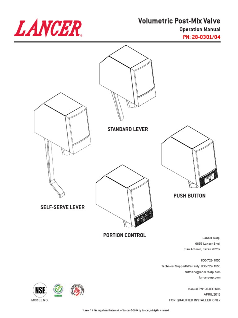 LAN Volumetric Post Mix Valve - SPM | PDF | Electrical Connector | Ac ...