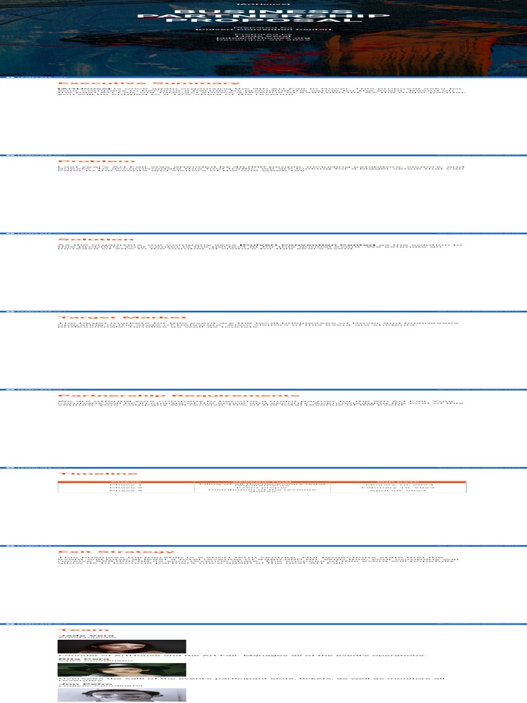 Simple Business Partnership Proposal Template | PDF | Business | Economies
