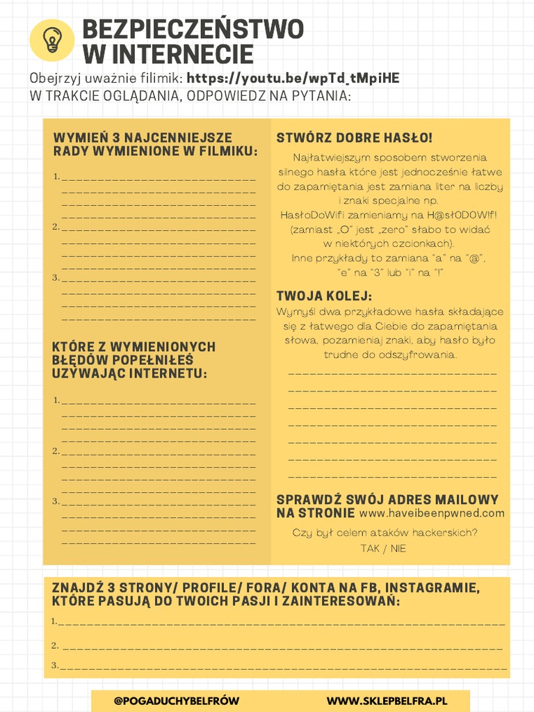 Bezpiecze Stwo W Internecie Sklepbelfra - PL | PDF