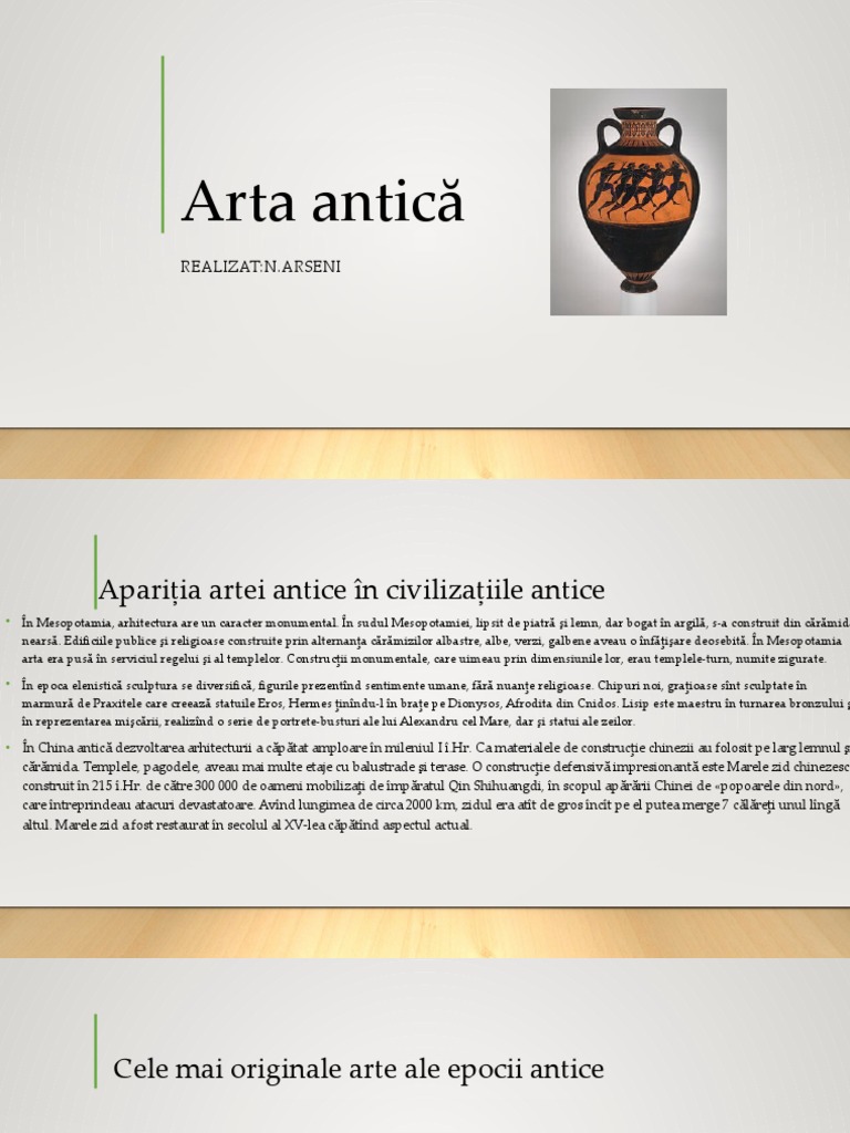 Arta Antică | PDF