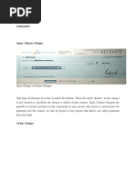 Parts of A Cheque | PDF | Cheque | Financial Services