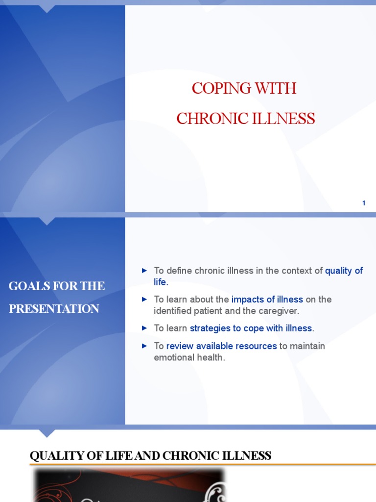 Coping With Chronic Illness Final | PDF | Chronic Condition | Quality ...