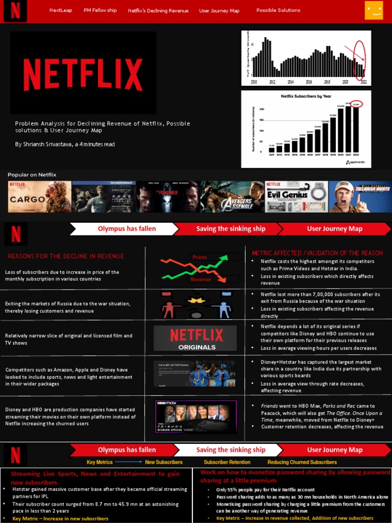 Netflix Revenue Recovery Plan | PDF | Subscription Business Model | Netflix
