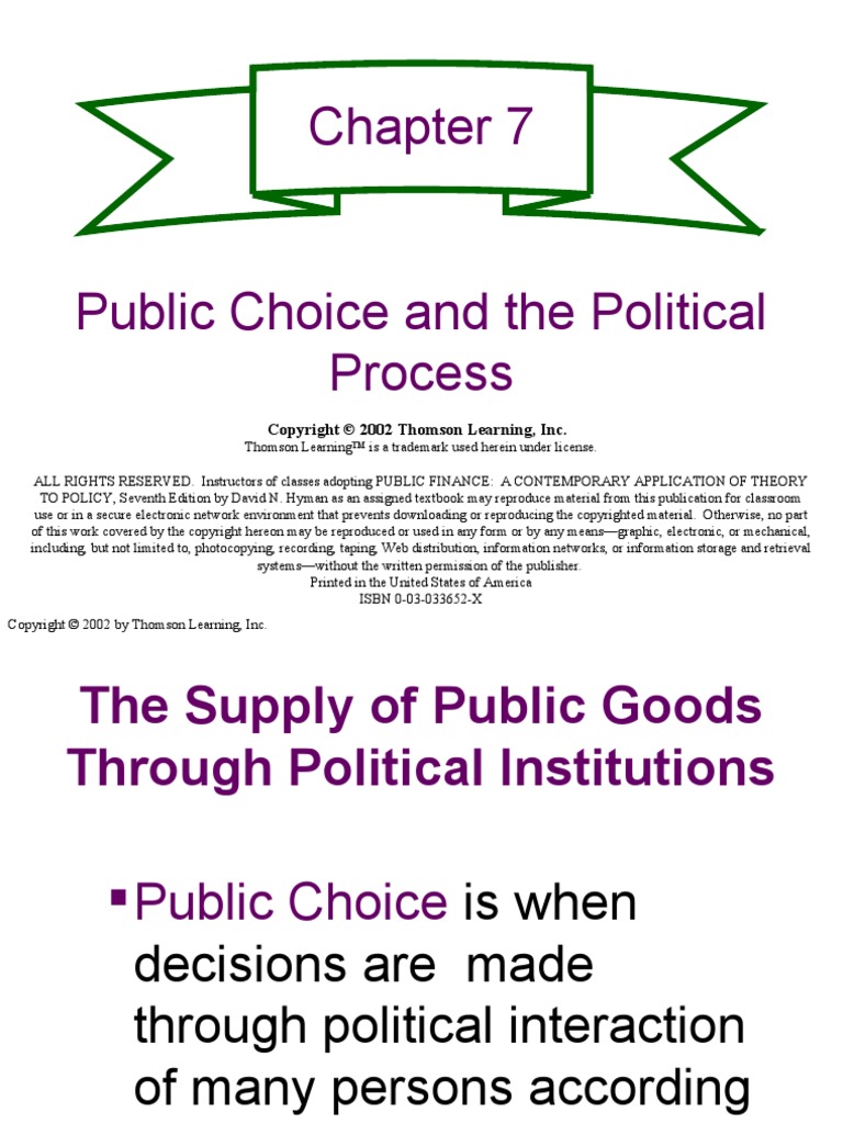 Chapter05 - Public Choice and The Political Process | PDF | Voting ...