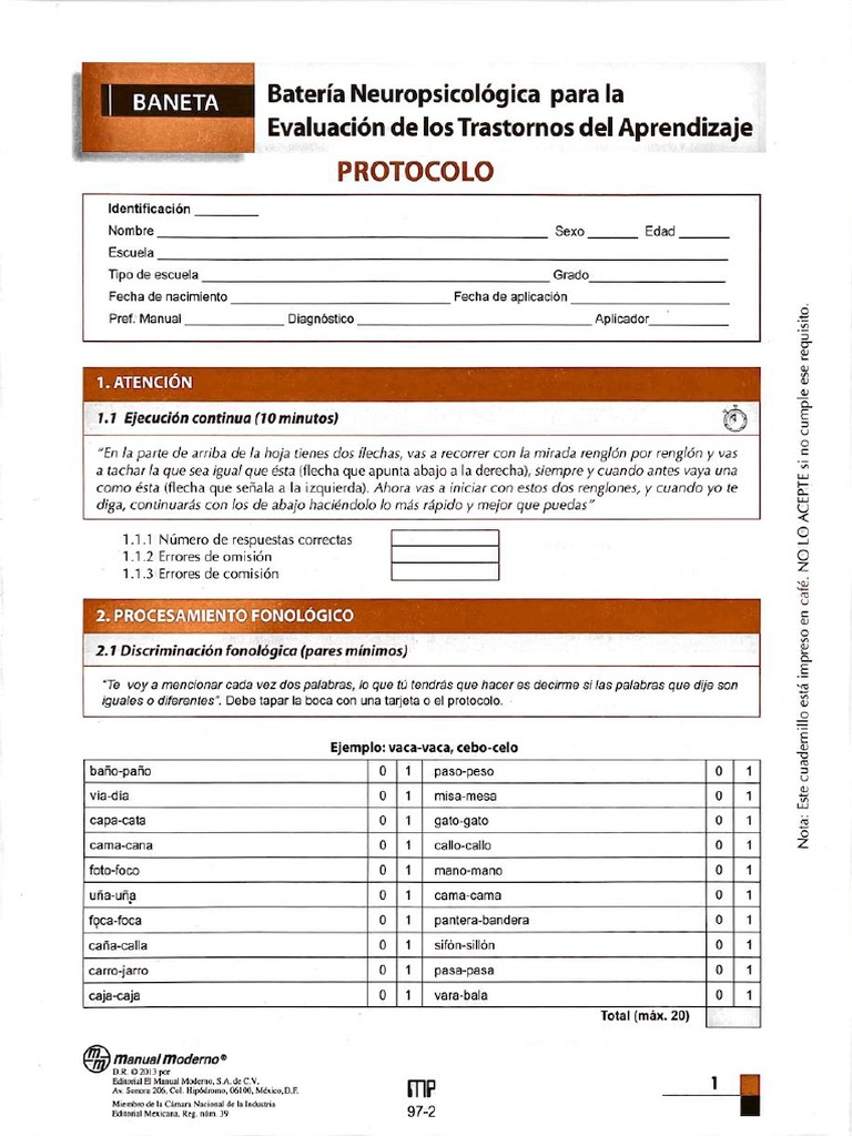PROTOCOLO BANETA - PDF A Color | PDF