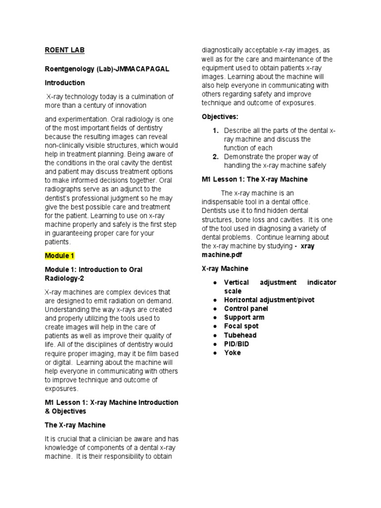 Roent Lab Lec Reviewer | PDF | X Ray | Vacuum Tube