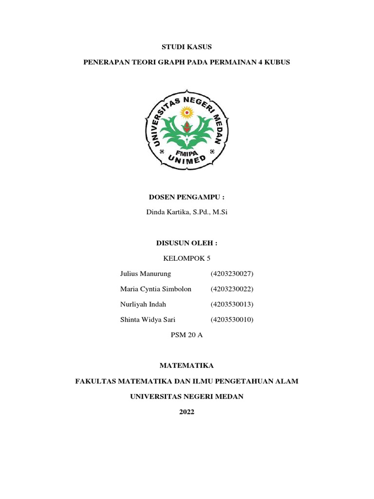 Teori Graph dalam Permainan Kubus | PDF | Metode & Bahan Ajar