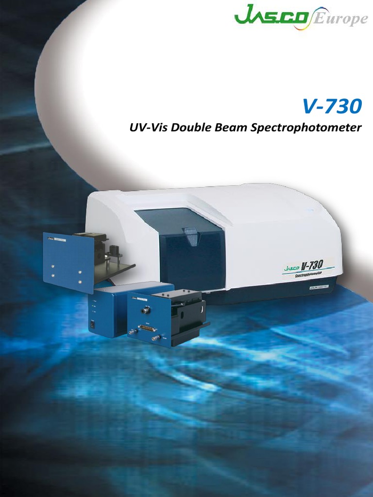 Brochure, Jasco v-730 UV-Vis Double Beam Spectrophotometer | PDF ...