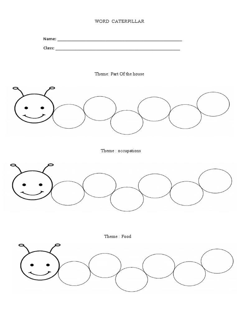 Word Caterpillar | PDF