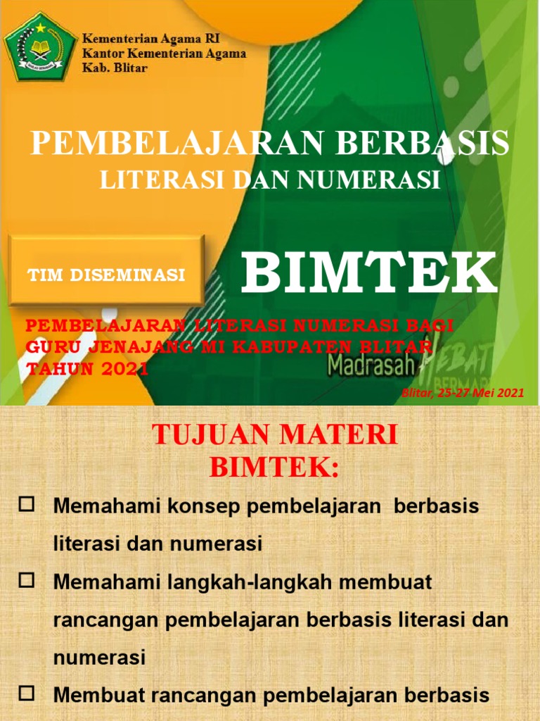 Pembelajaran Berbasis Literasi Dan Numerasi - RTL - Siap Oke | PDF