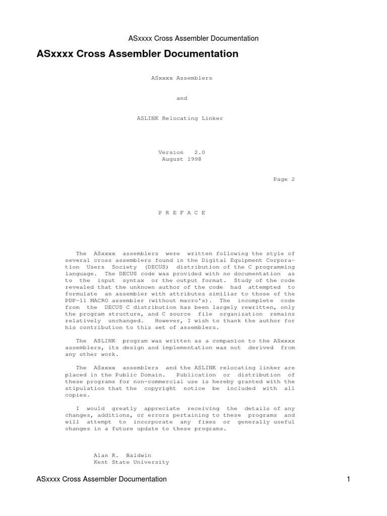 Manaul ASXX | PDF | Assembly Language | Programming