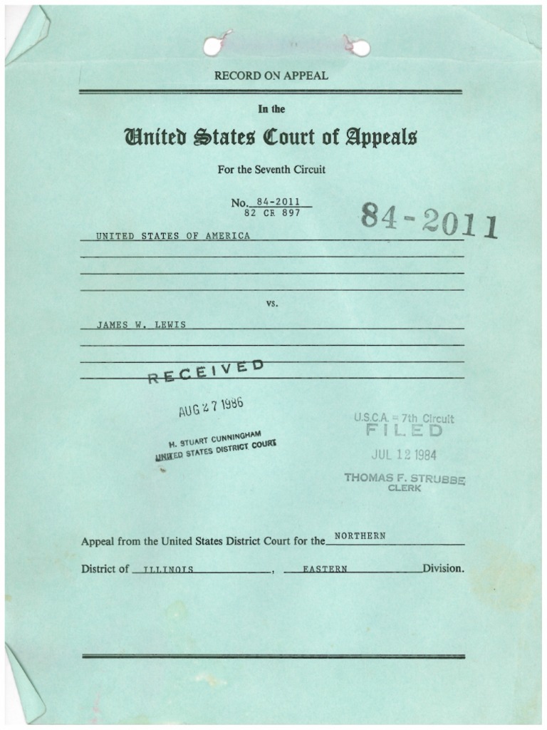 James Lewis Extortion Case File | PDF