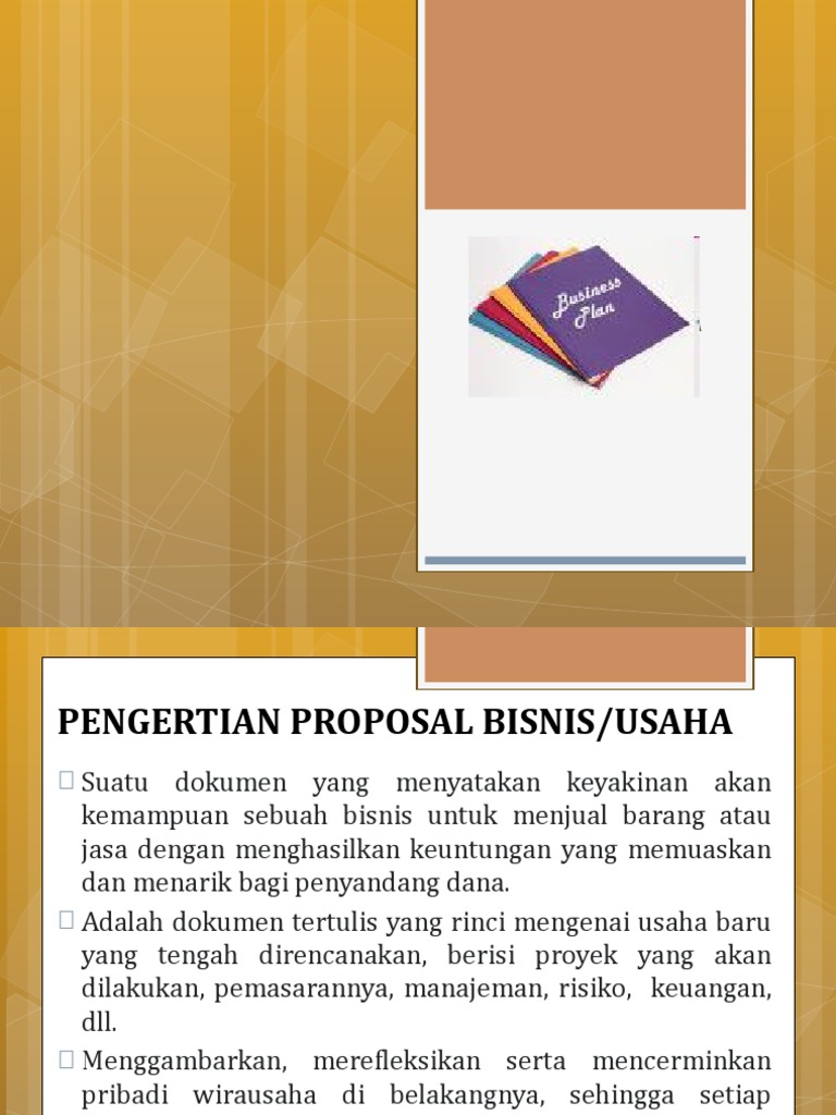 Materi 14. Proposal Bisnis Fix | PDF