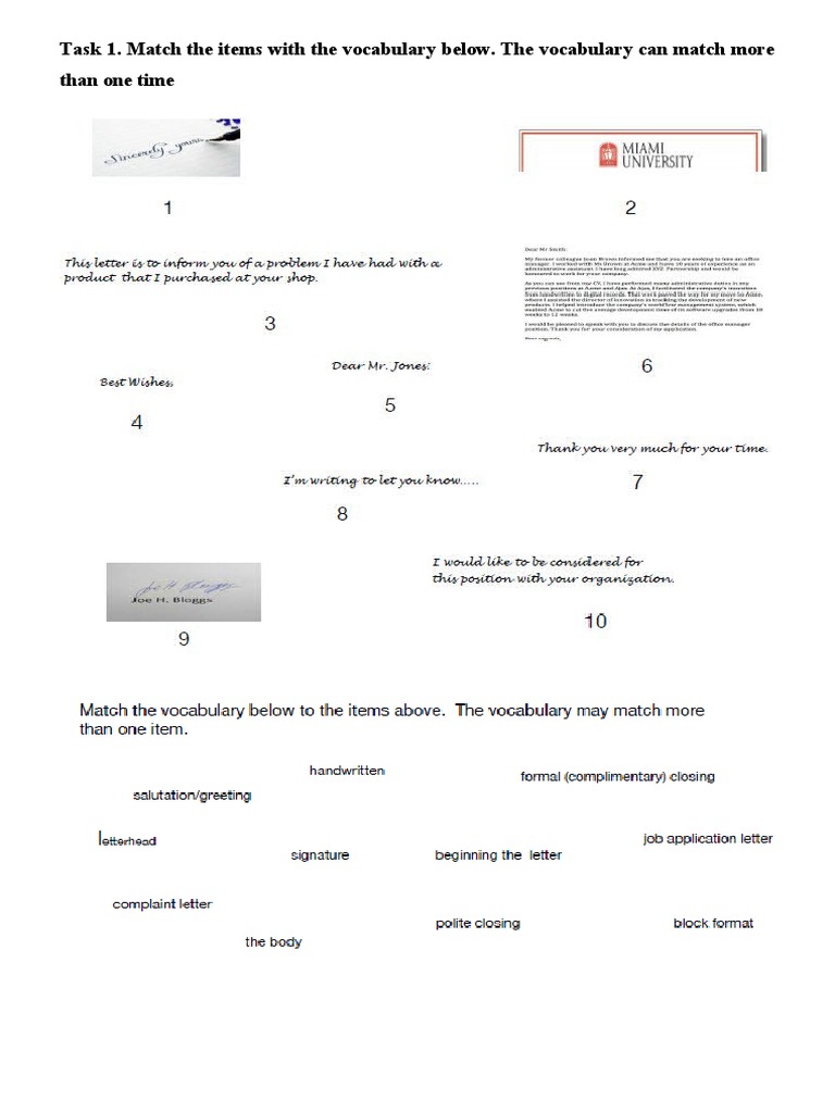 Formal Letters Exercises | PDF