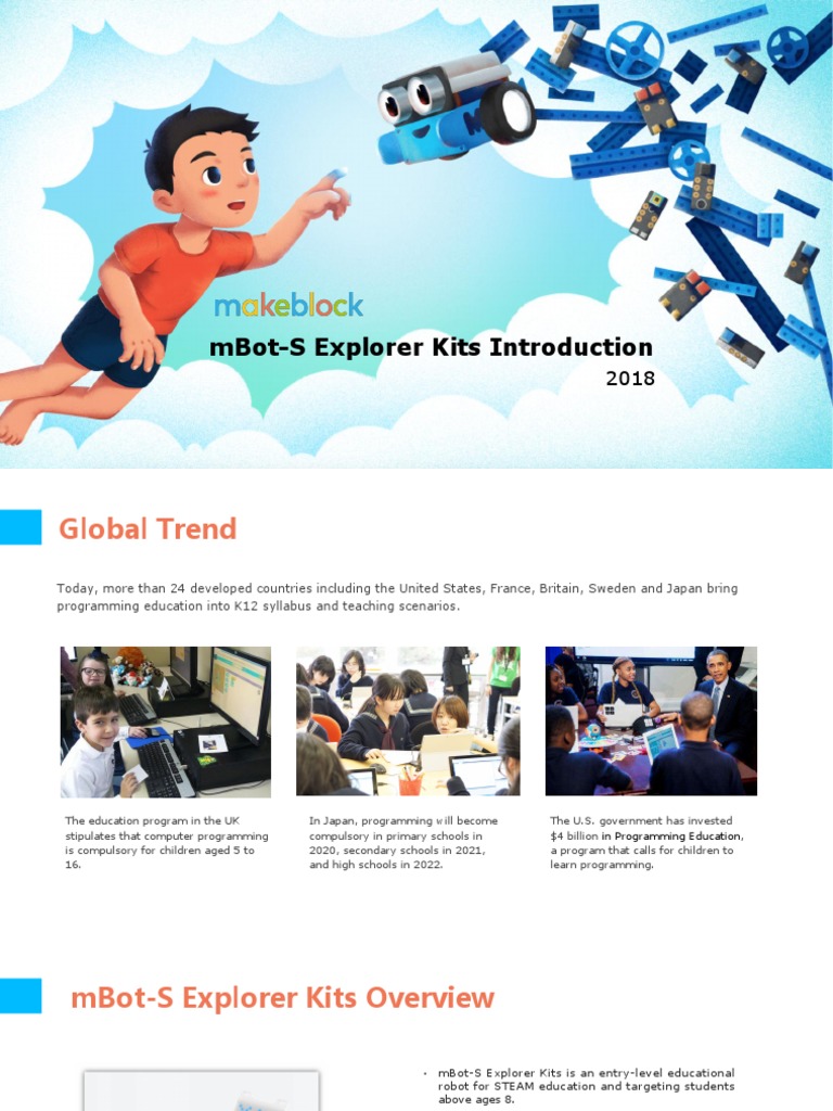 Makeblock Mbot S Explorer Kit Datasheet | PDF | Bluetooth ...