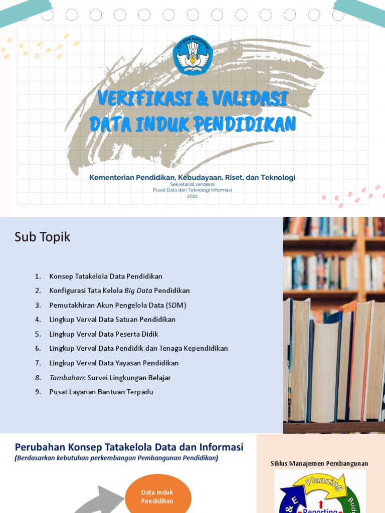Panduan Verval Data Induk Pendidikan | PDF