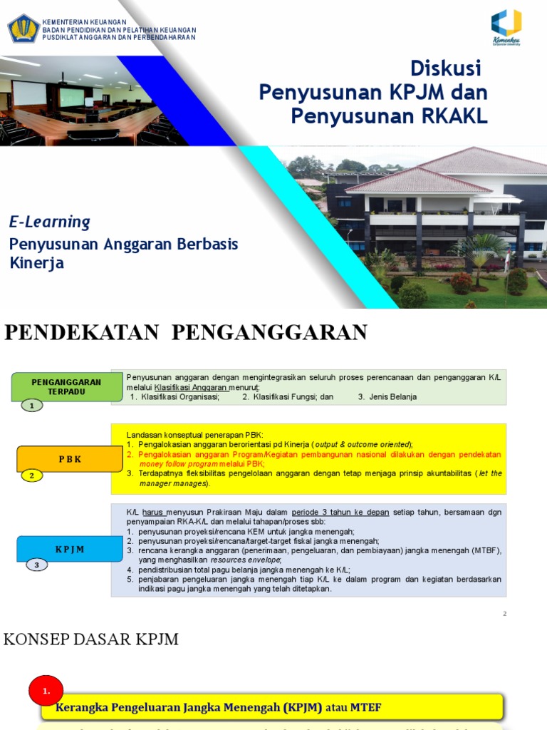 Diskusi KPJM Dan RKAKL | PDF