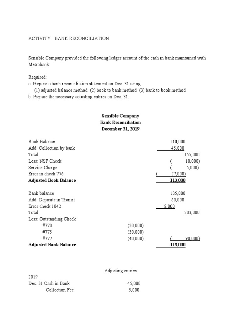 ACTIVITY | PDF | Cheque | Banks