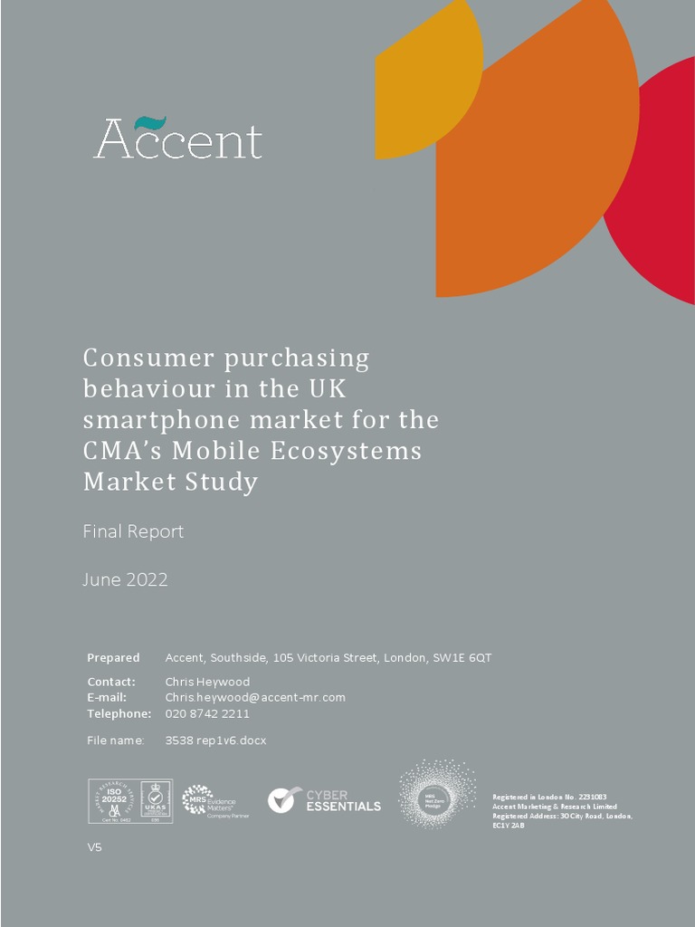 Consumer Purchasing Behaviour in The UK Smartphone Market - CMA ...