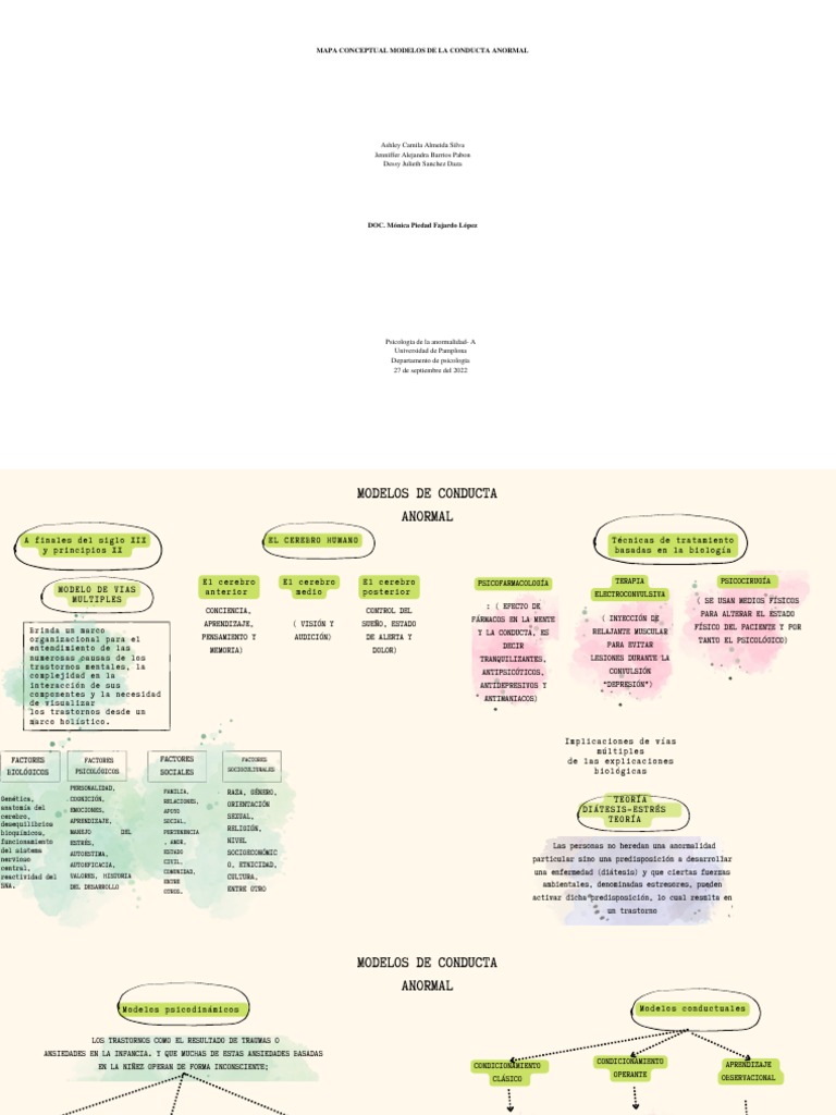Modelos de Conducta Anormal | PDF | Sicología | Psicoterapia