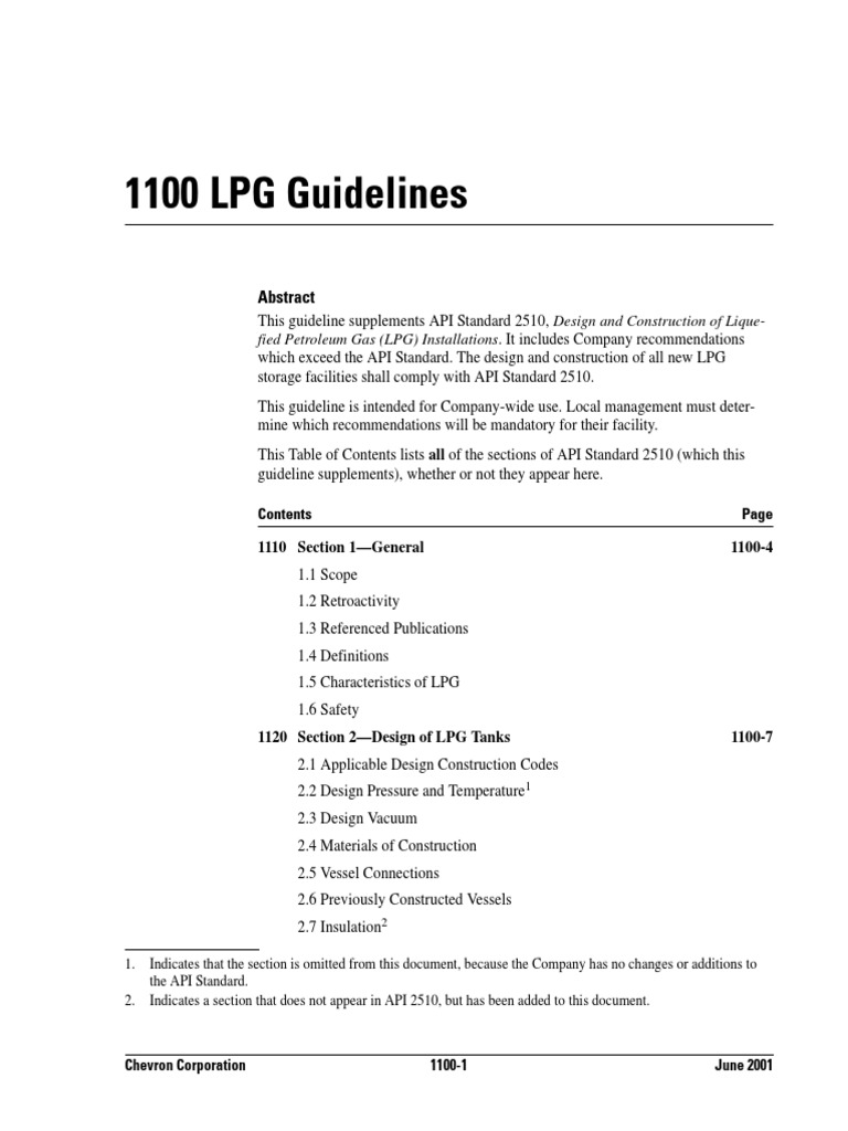Chevron LPG Guidelines Supplement | PDF | Liquefied Petroleum Gas ...