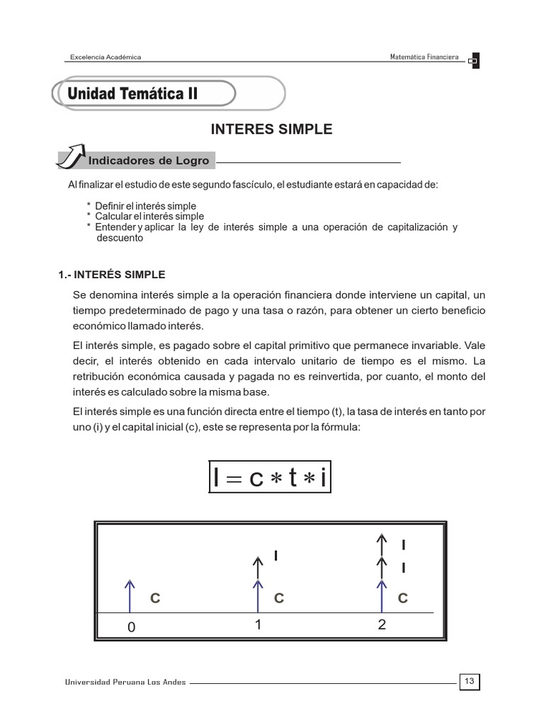 Material Informativo - Interes Simple | PDF | Finanzas Matemáticas ...